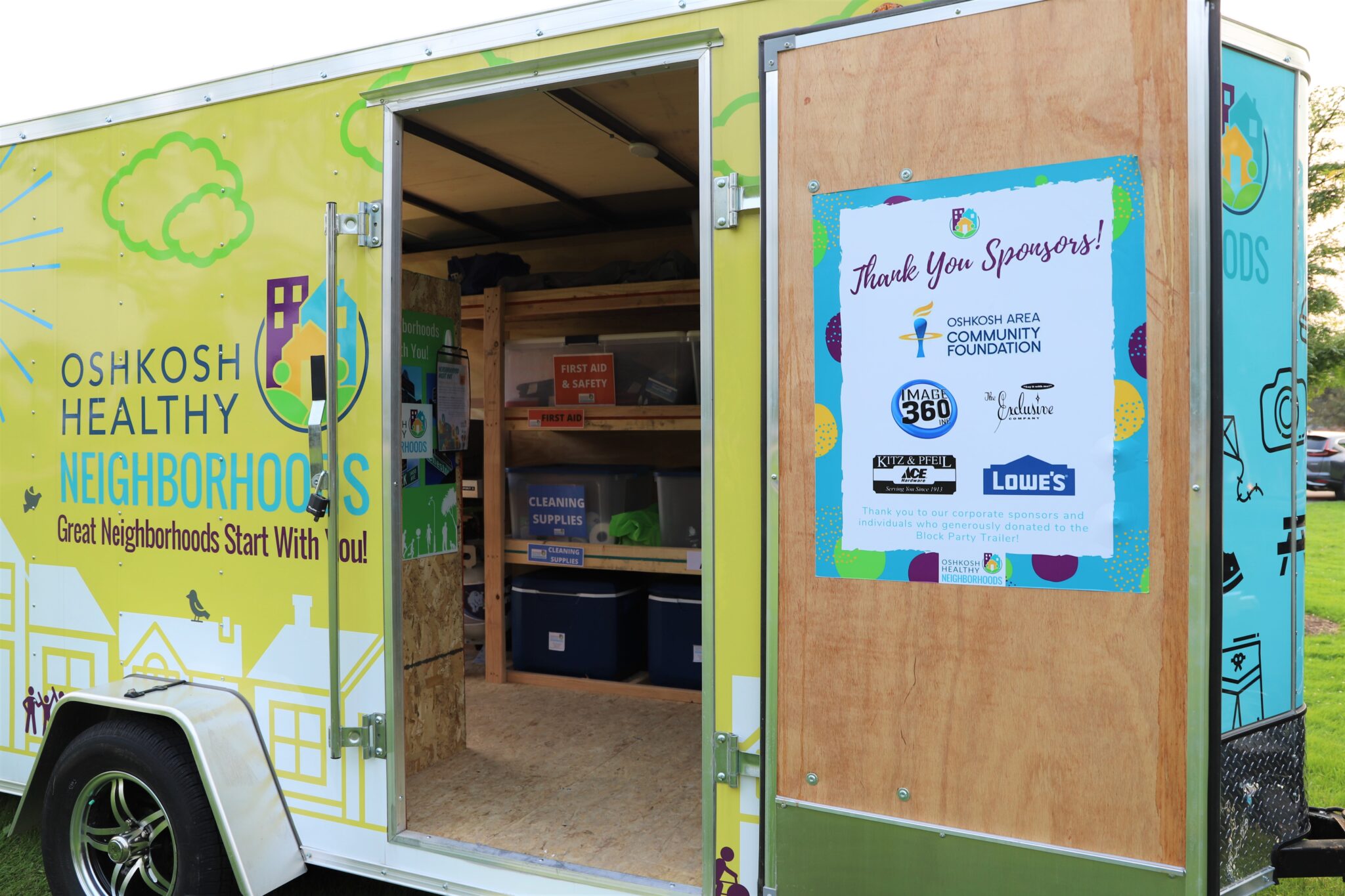 Block Party Trailer - Oshkosh Healthy Neighborhoods